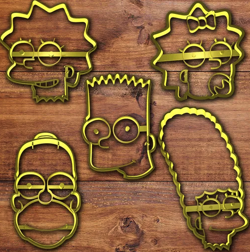 The Simpsons Cookie Cutter Set of 5 - Cookie Cutters Canada