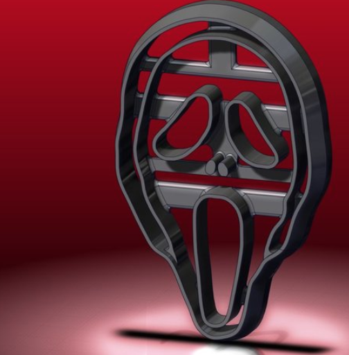 Scream Mask Cookie Cutter - Cookie Cutters Canada