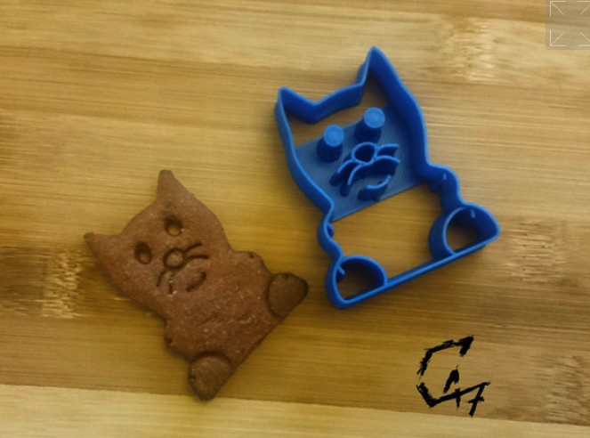 Cat 2 Cookie Cutter - Cookie Cutters Canada