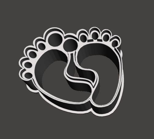 Baby Feet Cookie Cutter - Cookie Cutters Canada